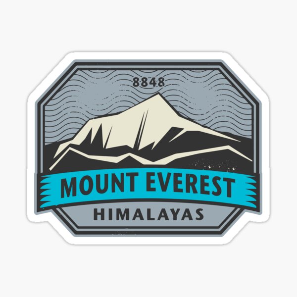 "Mount Everest, Himalayas" Sticker for Sale by studio838 | Redbubble