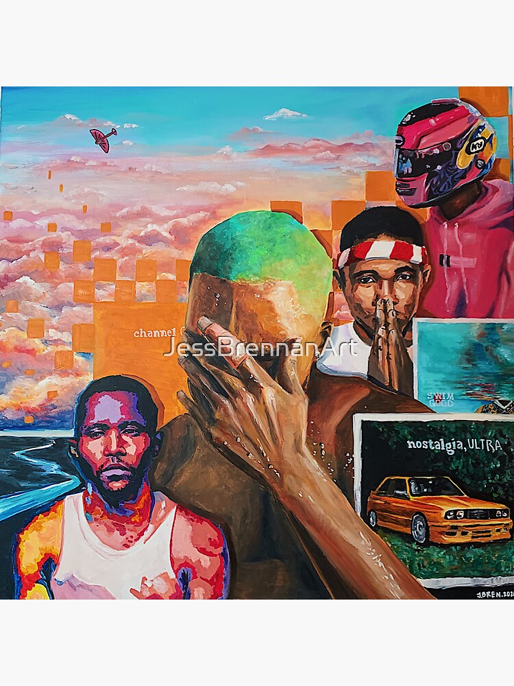 "Frank Ocean Collage" Sticker for Sale by JessBrennanArt | Redbubble