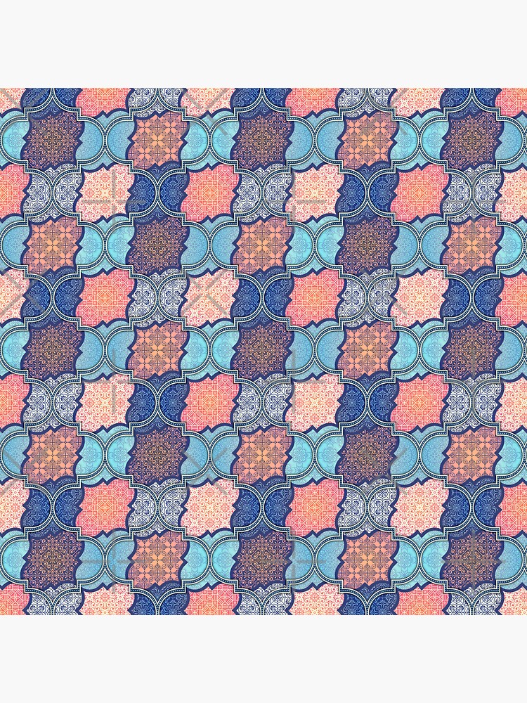 "Moroccan Tiles" Sticker for Sale by Rainbows Galore | Redbubble