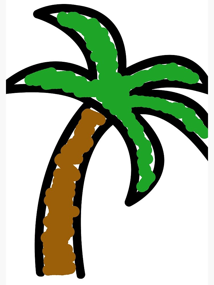 Dibujo De Palmera Simple Como Dibujar Un Paisaje Con Playa Y Palmeras