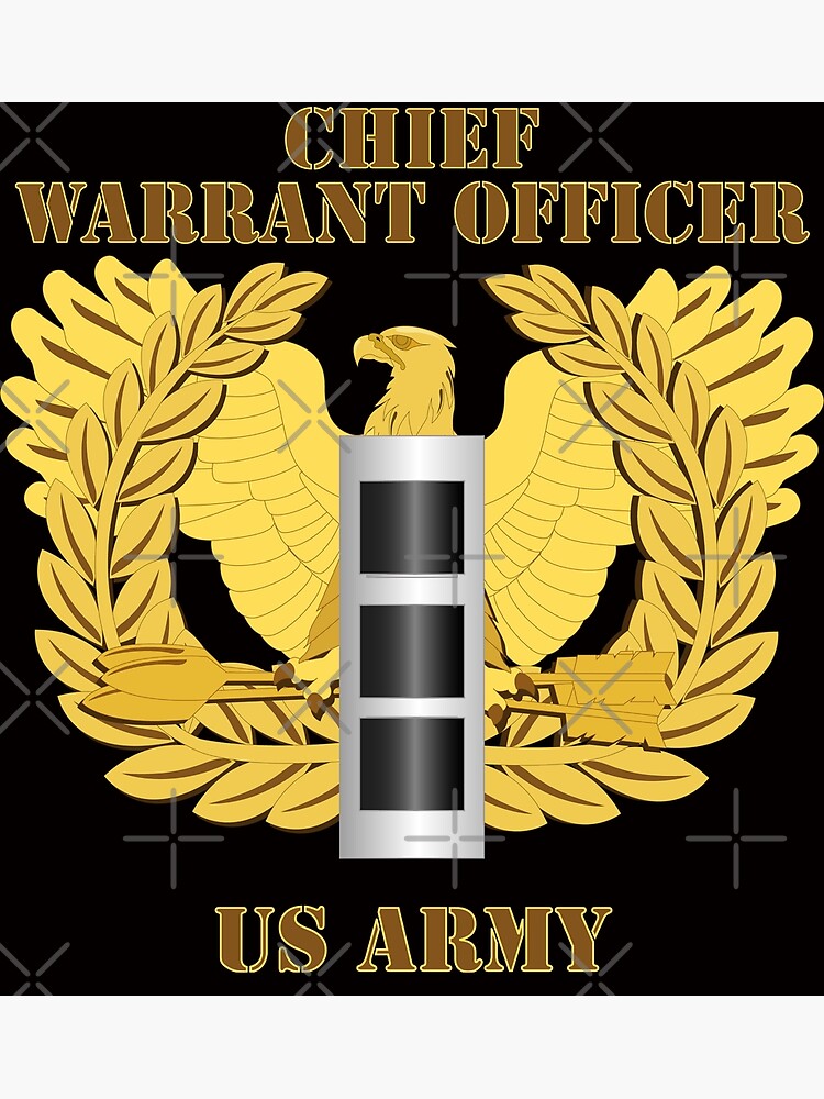 "Army - Emblem - Warrant Officer - CW3" Poster for Sale by twix123844 ...