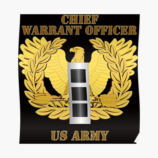 "Army - Emblem - Warrant Officer - CW3 - " Poster by twix123844 | Redbubble