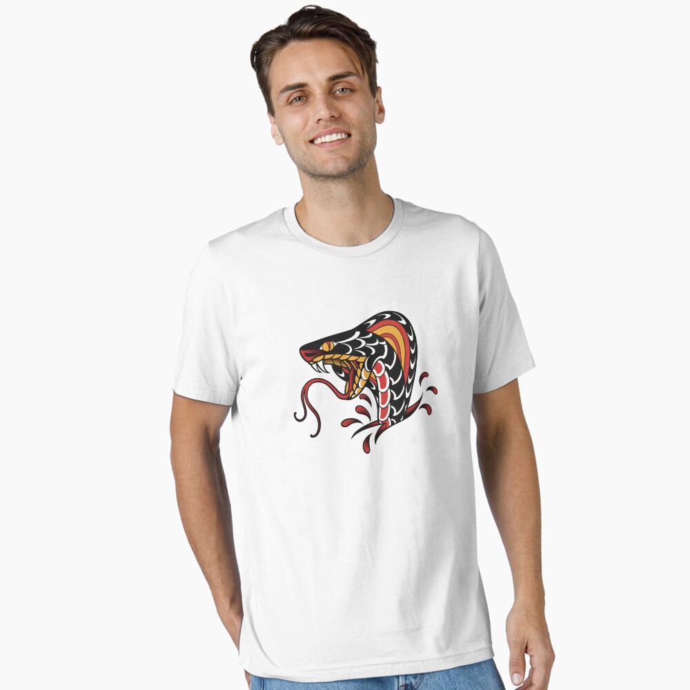 "Black snake, traditional style tattoo / old school / traditional snake ...