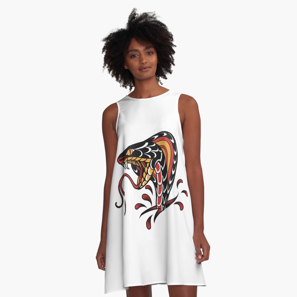 "Black snake, traditional style tattoo / old school / traditional snake ...