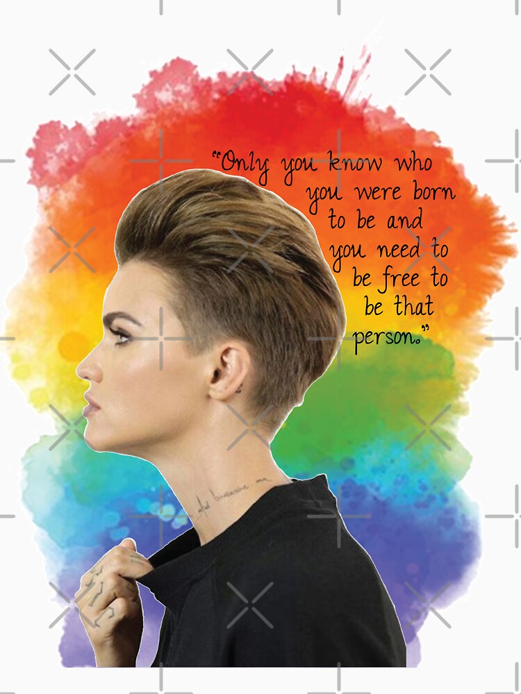 "Ruby Rose Watercolour" T-shirt for Sale by Megan8210 | Redbubble ...