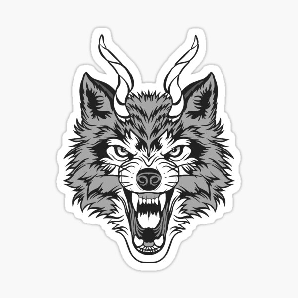 "Pack of Devils Black and White" Sticker for Sale by ebalhoff | Redbubble