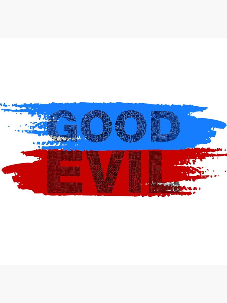 "Good Vs Evil" Poster by bizzypinto | Redbubble