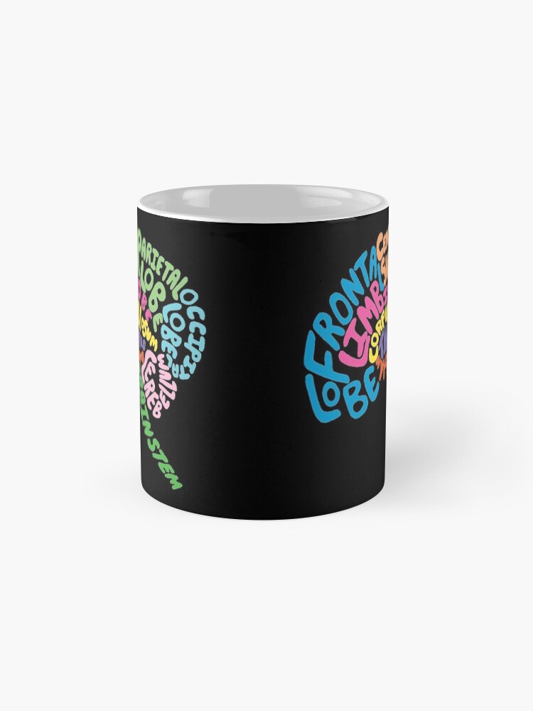 "Human Brain Anatomy using Typography" Coffee Mug for Sale by Geek ...
