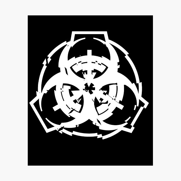 Lámina fotográfica «Símbolo de la Fundación SCP Agrietado Mashup ...