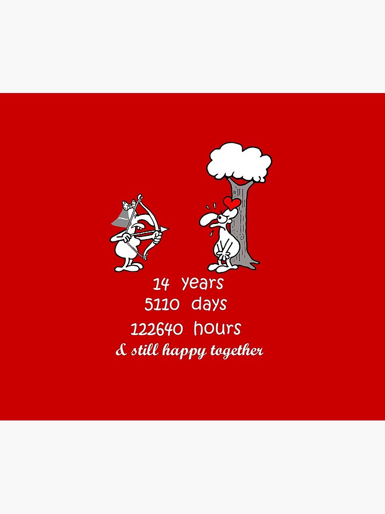 "14th Wedding Anniversary Gift For Him Her 14 Years Together 14th Year ...