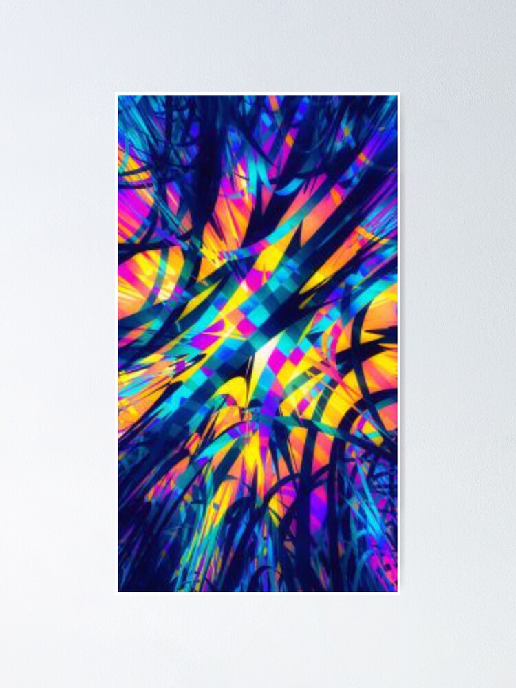 "Seamless Vibrant Colored Abstract Pattern " Poster for Sale by Nick ...
