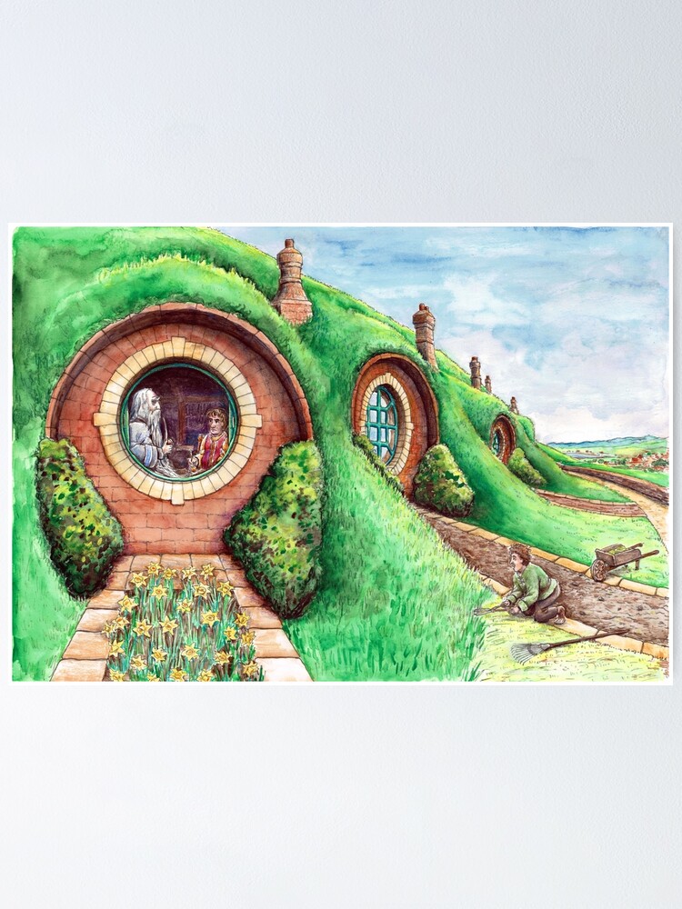 "In the Garden of Bag End" Poster for Sale by Neral85 | Redbubble