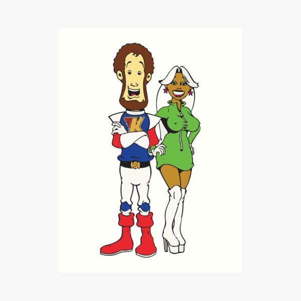 "Captain Kremmen - Kenny Everett" Art Print by zenorac7 | Redbubble