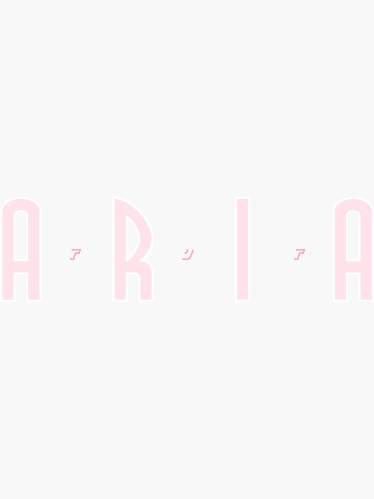"Aria [pink]" Sticker for Sale by MONOII | Redbubble