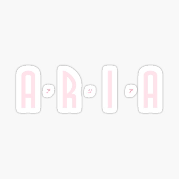 "Aria [pink]" Sticker for Sale by MONOII | Redbubble