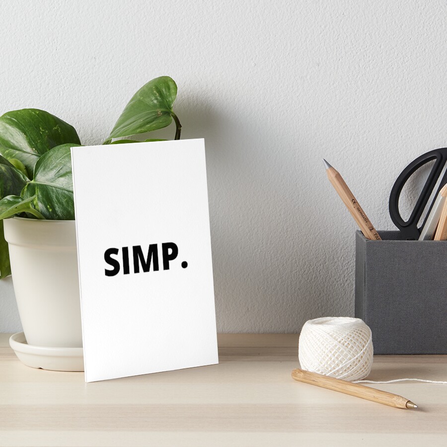"Simp logo." Art Board Print for Sale by Mason79 | Redbubble