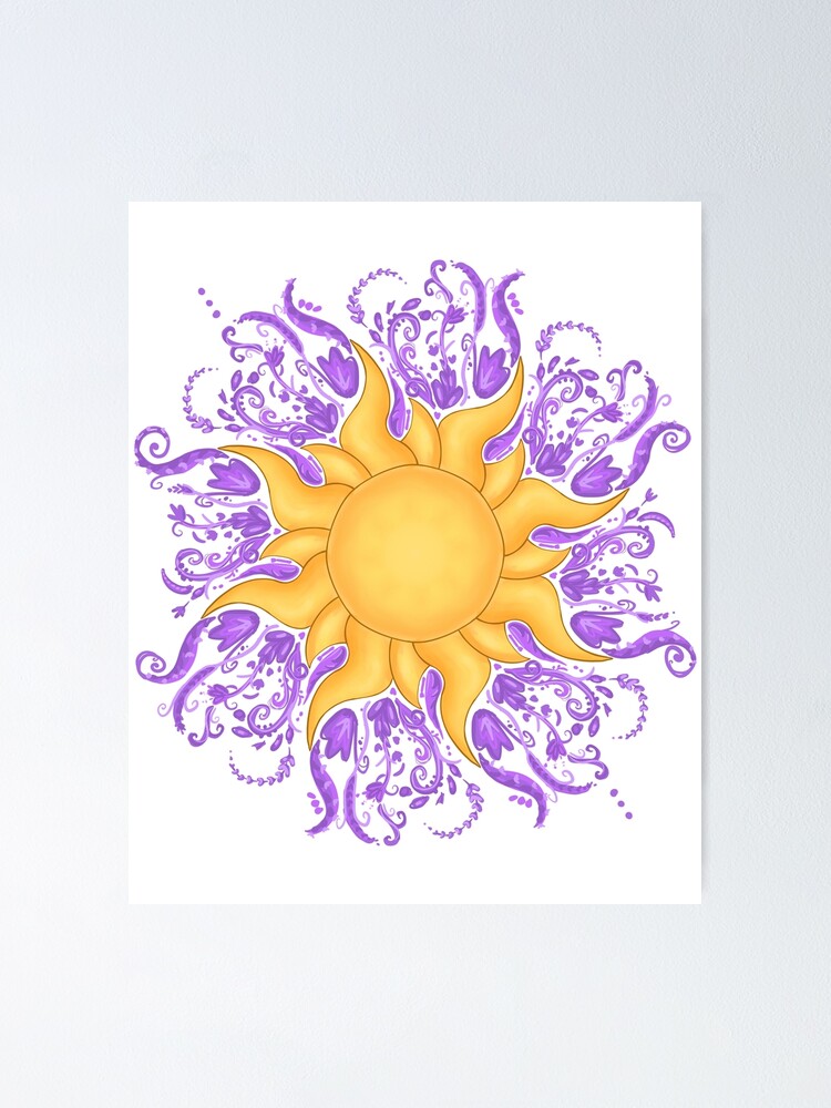 "Tangled Sun" Poster for Sale by erintheq | Redbubble