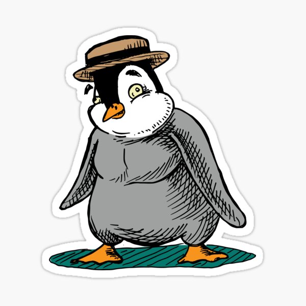 "Pudgy Penguin" Sticker for Sale by johnnycalta | Redbubble