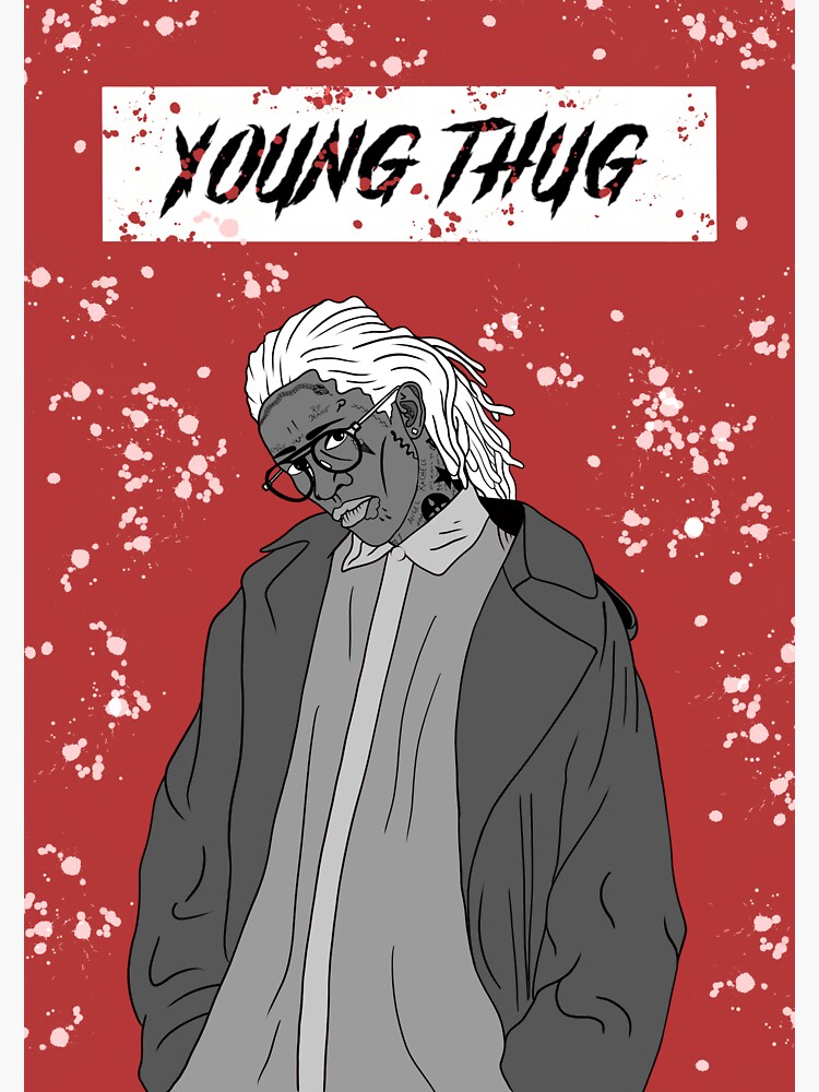 "Young Thug" Sticker for Sale by BigToest | Redbubble