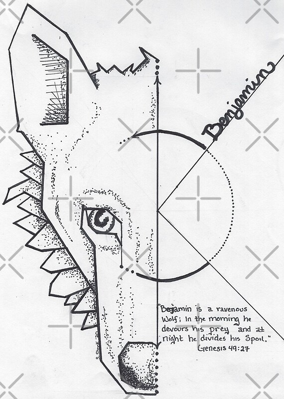 "The Wolf of the Tribe of Benjamin" by ShayMarie Shook | Redbubble