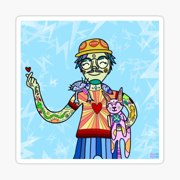 "Calvin " Sticker by erintrueart | Redbubble