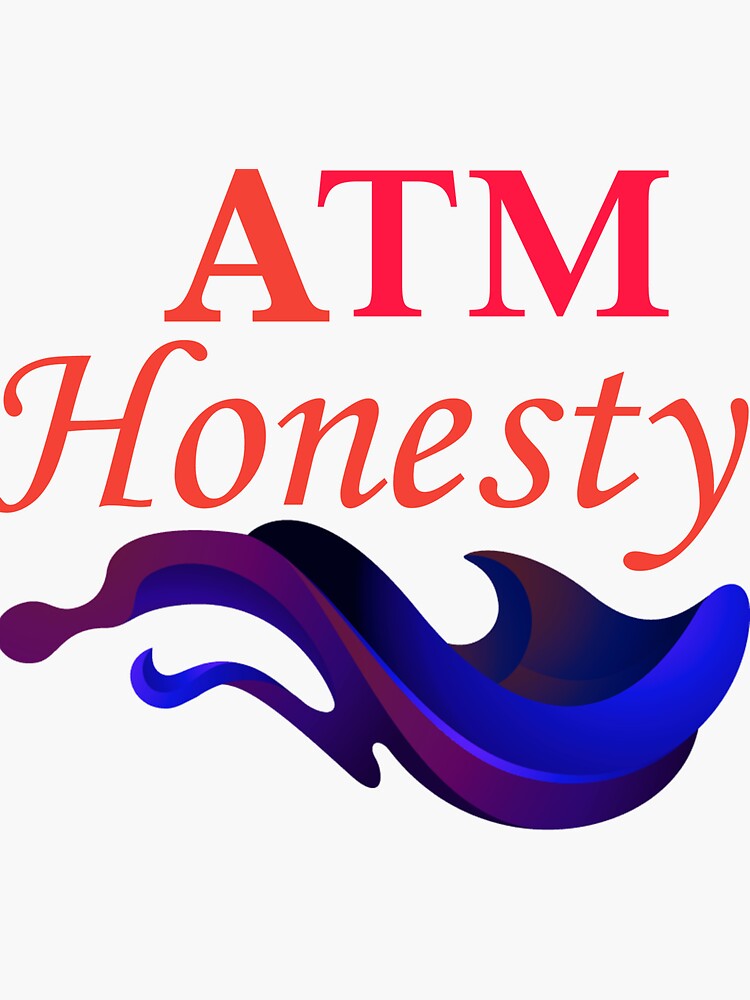 "ATM logo" Sticker by Dilbarnayek | Redbubble