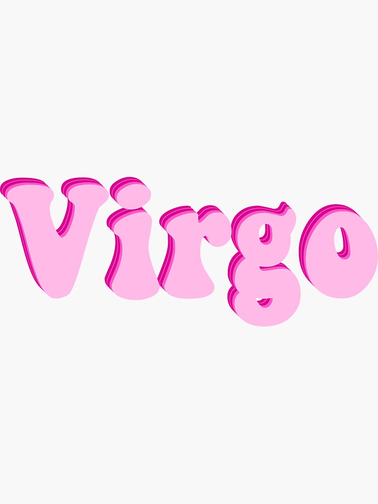 "Pink Virgo" Sticker by smicelz | Redbubble