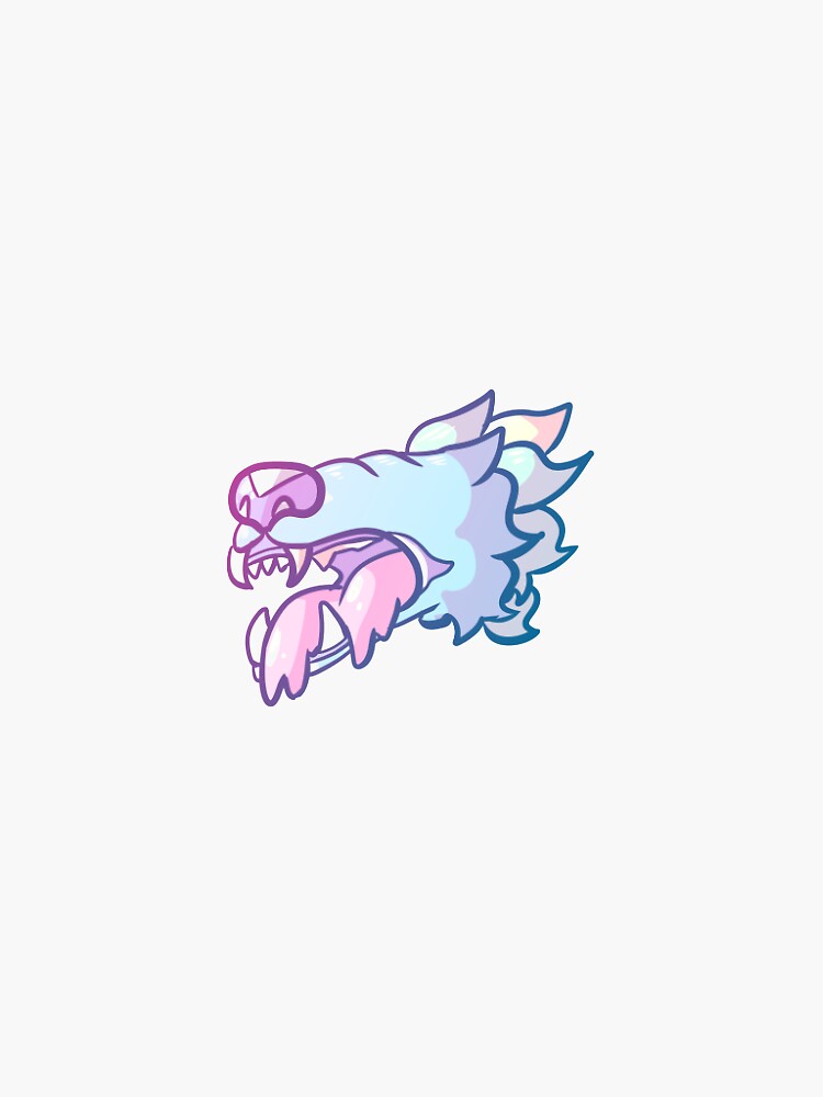 "pastel furry maw sticker" Sticker for Sale by katorsomething | Redbubble