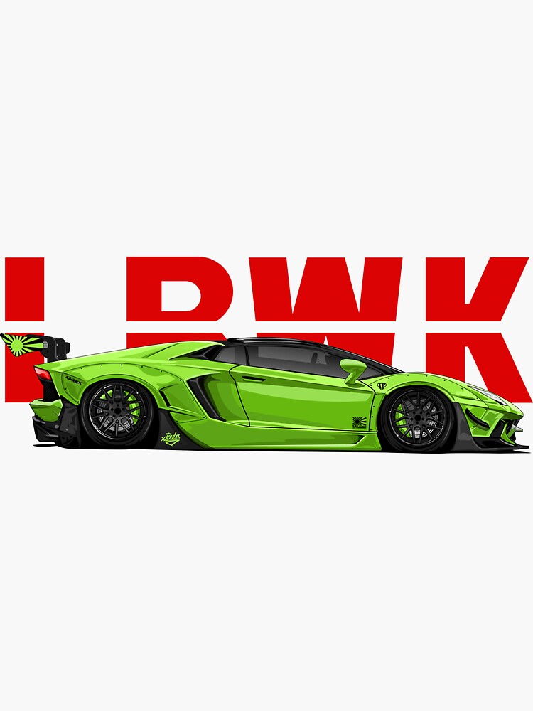 "GREEN LBWK" Sticker by rotuucenter | Redbubble