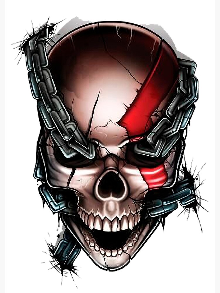 "mercenary skull" Poster by Angelica Maria Franco Cano | Redbubble