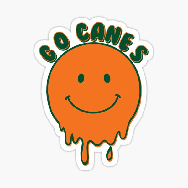 "miami dripping smiley fave" Sticker for Sale by Rpadnis | Redbubble