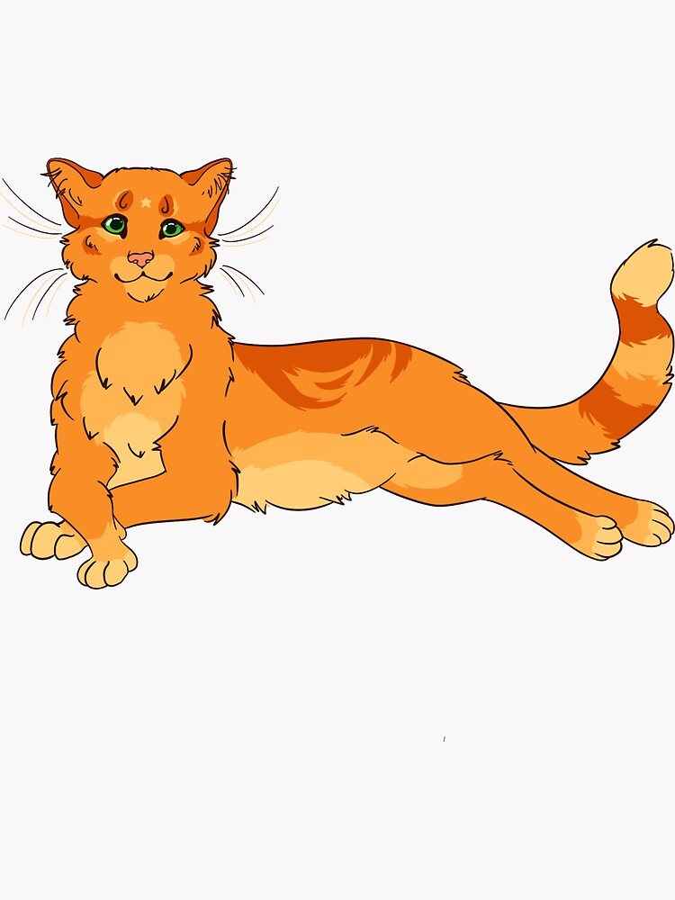 "firestar" Sticker for Sale by tigersdoodles | Redbubble