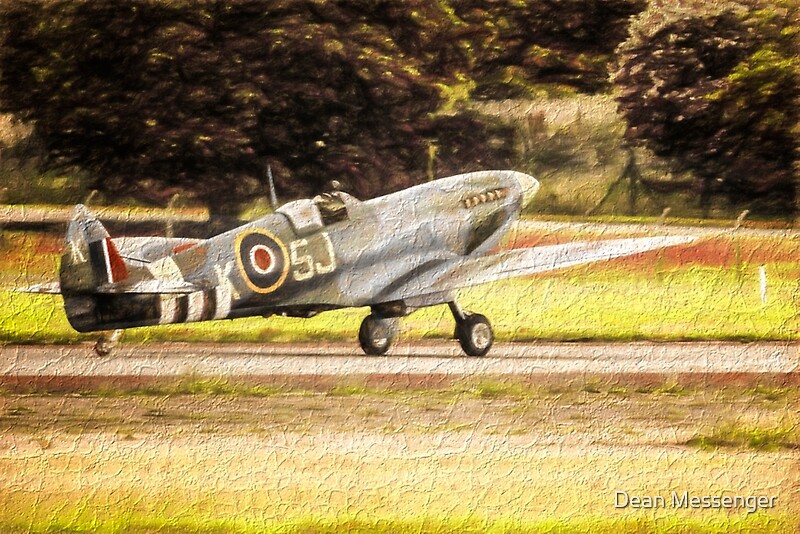 "Spitfire Painting" by Dean Messenger | Redbubble