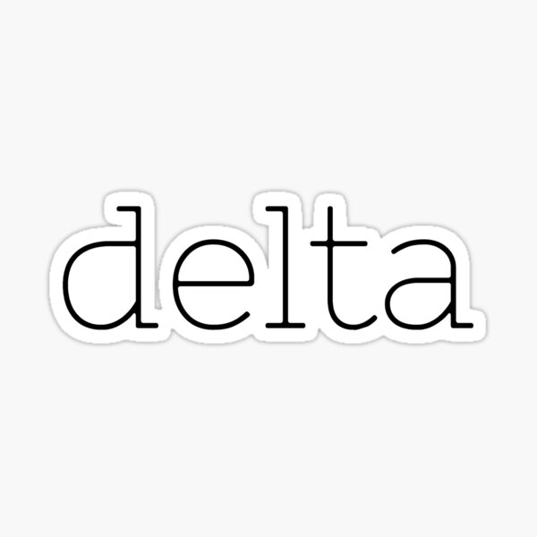 "Delta Sticker" Sticker for Sale by truffles22 | Redbubble