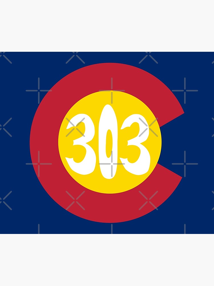 "Hand Drawn Colorado Flag 303 Area Code" Poster for Sale by itsrturn ...