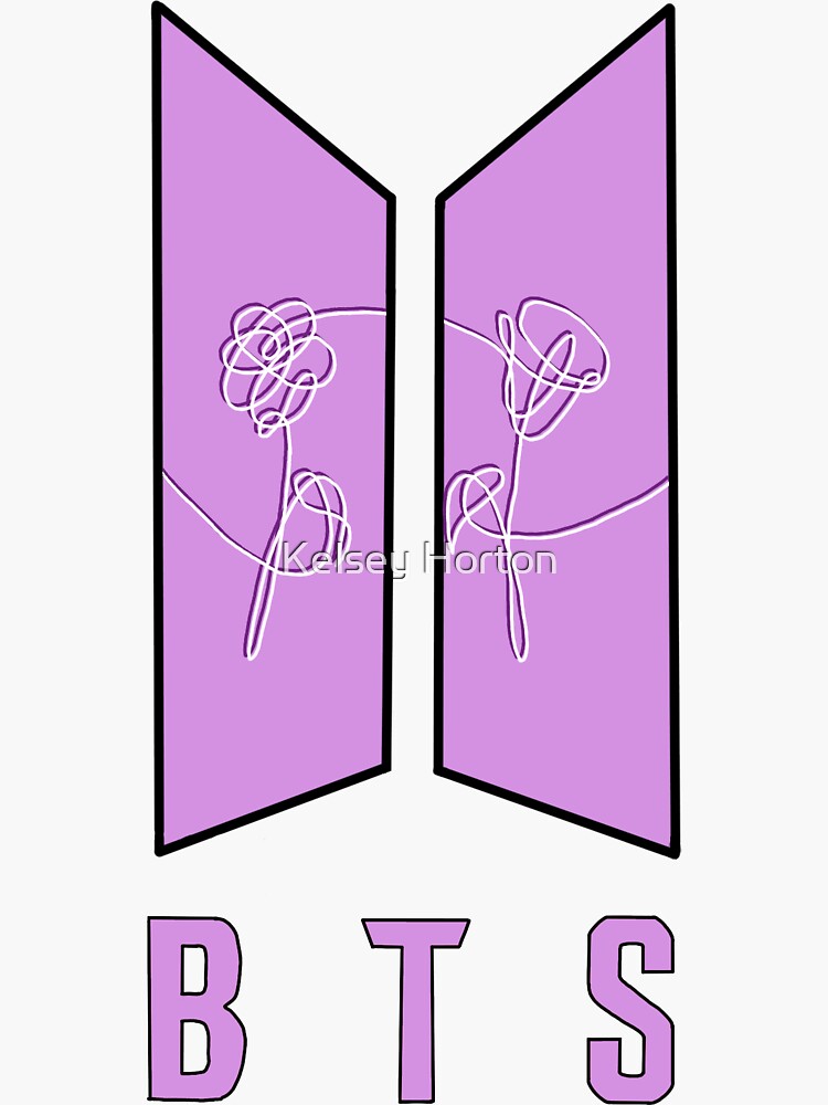 "BTS Symbol" Sticker for Sale by Thekelseyhorton | Redbubble