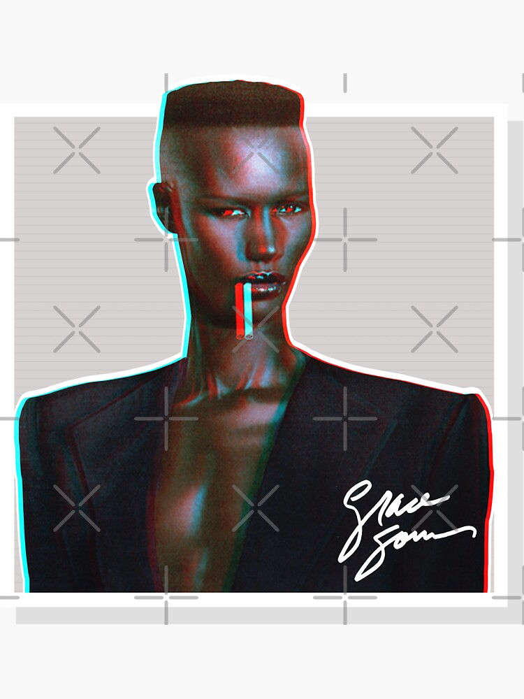 "Grace Jones" Sticker for Sale by Cansoyeam | Redbubble