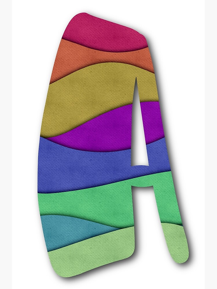 "Paper Layers Letter" Poster by rjc282 | Redbubble