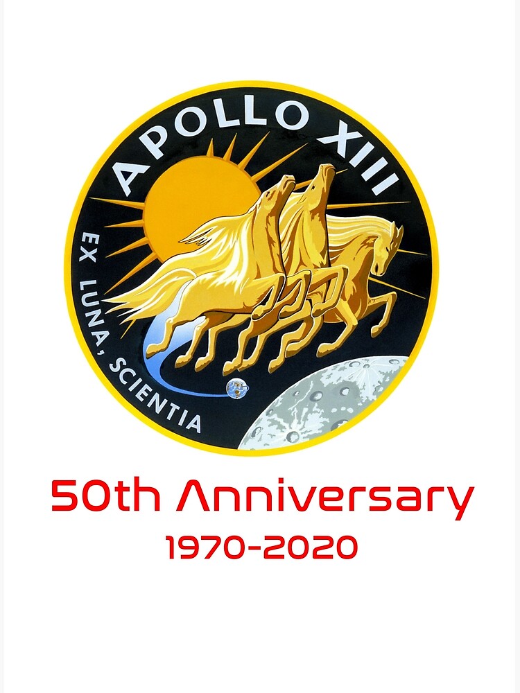 Apolo 13 Logo Artery8 Space NASA Apollo 13 Mission Embleem Badge Patch