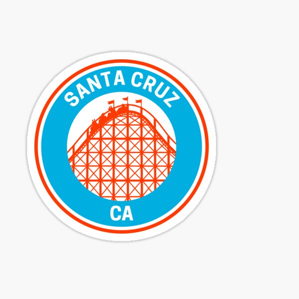 "Vintage Santa Cruz California" Sticker by fearcity | Redbubble