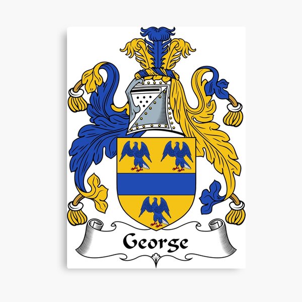 "George Coat of Arms / George Family Crest" Canvas Print by ...