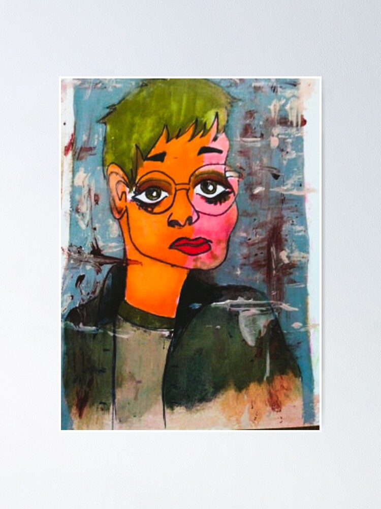 "A women with a shape shifting face." Poster for Sale by Jend1- | Redbubble