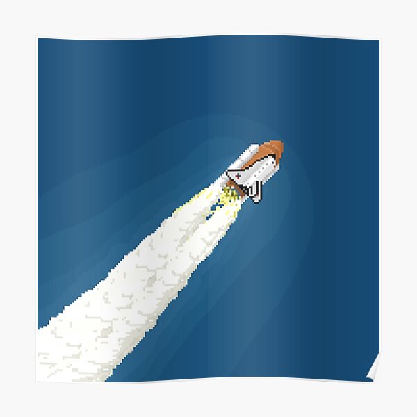 "Space Shuttle Challenger" Poster for Sale by pixelfaces | Redbubble