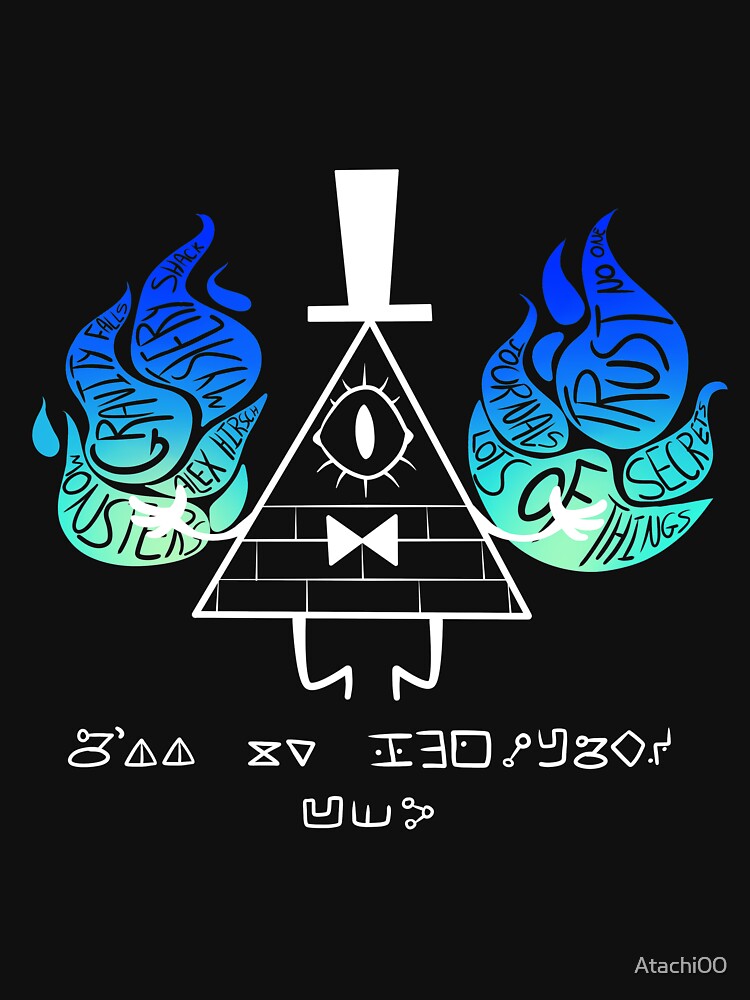 "Bill Cipher " T-shirt for Sale by Atachi00 | Redbubble | bill cipher t ...