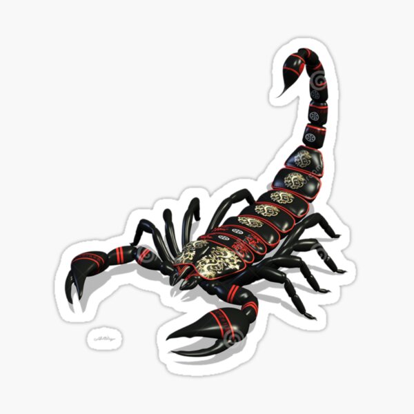 "Scorpion 3D" Sticker for Sale by adnanali35 | Redbubble