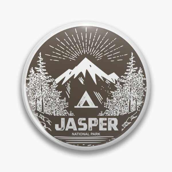 "Jasper National Park" Pin for Sale by esskay | Redbubble