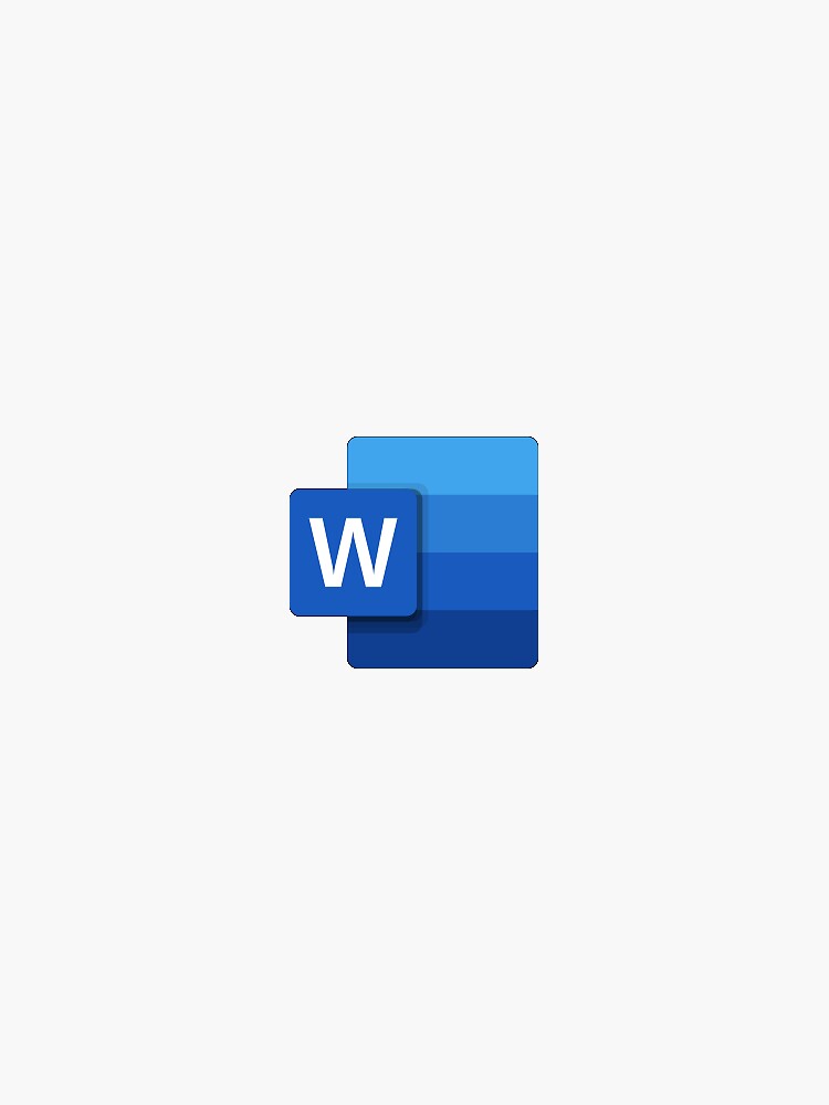"Microsoft Word" Sticker for Sale by RalfEs | Redbubble