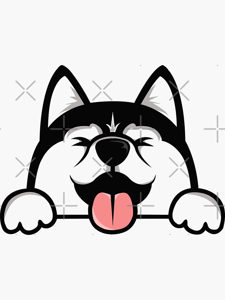 "Good Boy Husky" Sticker for Sale by ellae ais | Redbubble