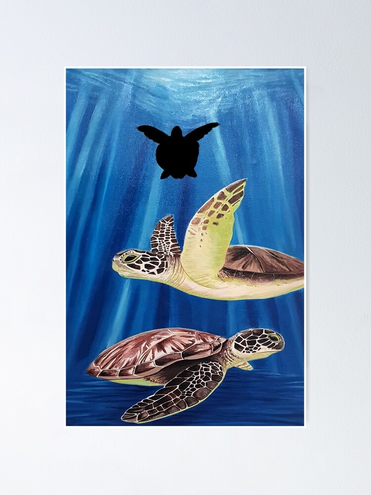 "Sea turtles" Poster for Sale by SHANNON007 | Redbubble