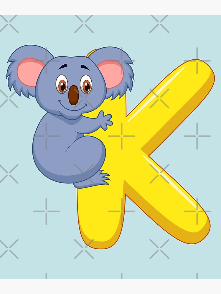 "K Koala English Alphabet For Kids Puffy" Photographic Print by ...
